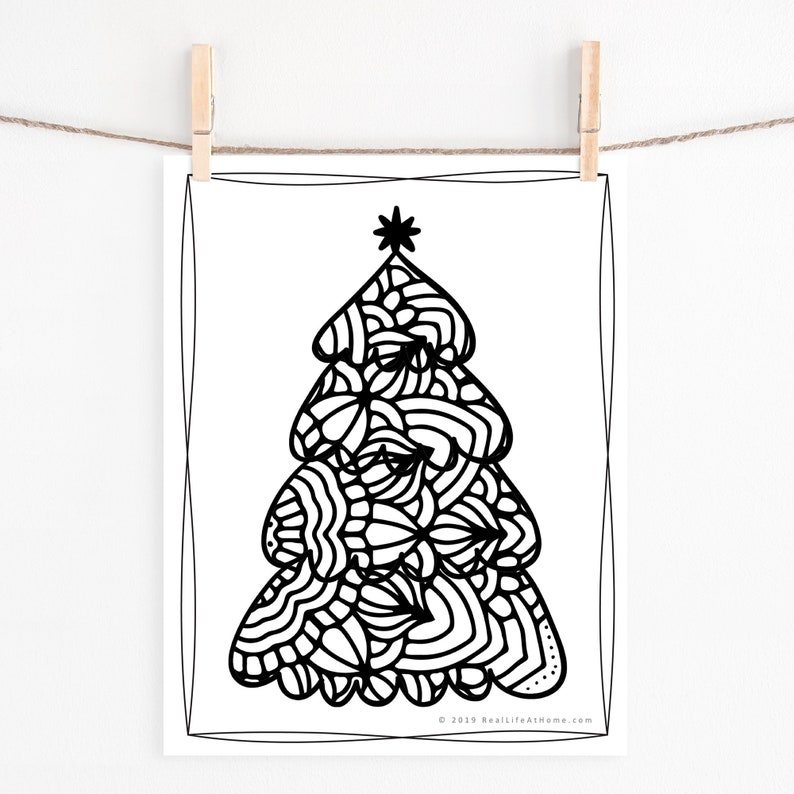 Christmas Coloring Pages Packet With 15 Intricate Christmas Designs for ...
