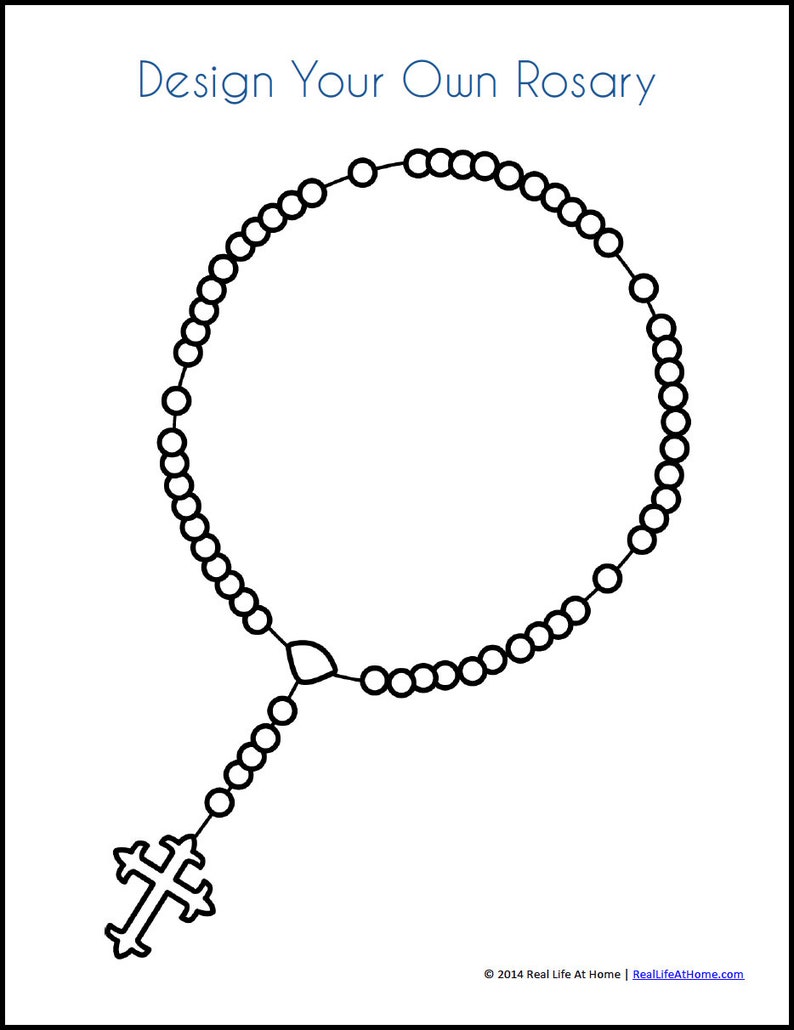 Saint Mary and the Rosary Activity Packet - Etsy