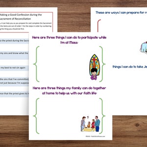 Holy Communion and Reconciliation Worksheets and Activity Packet for ...