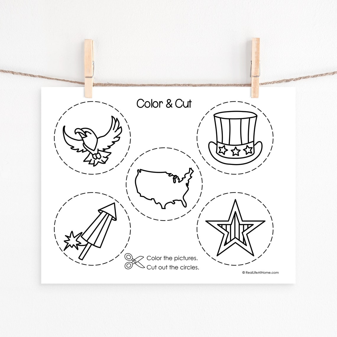 4th of July Fine Motor Skills Packet for Preschool - 1st Grade (united ...