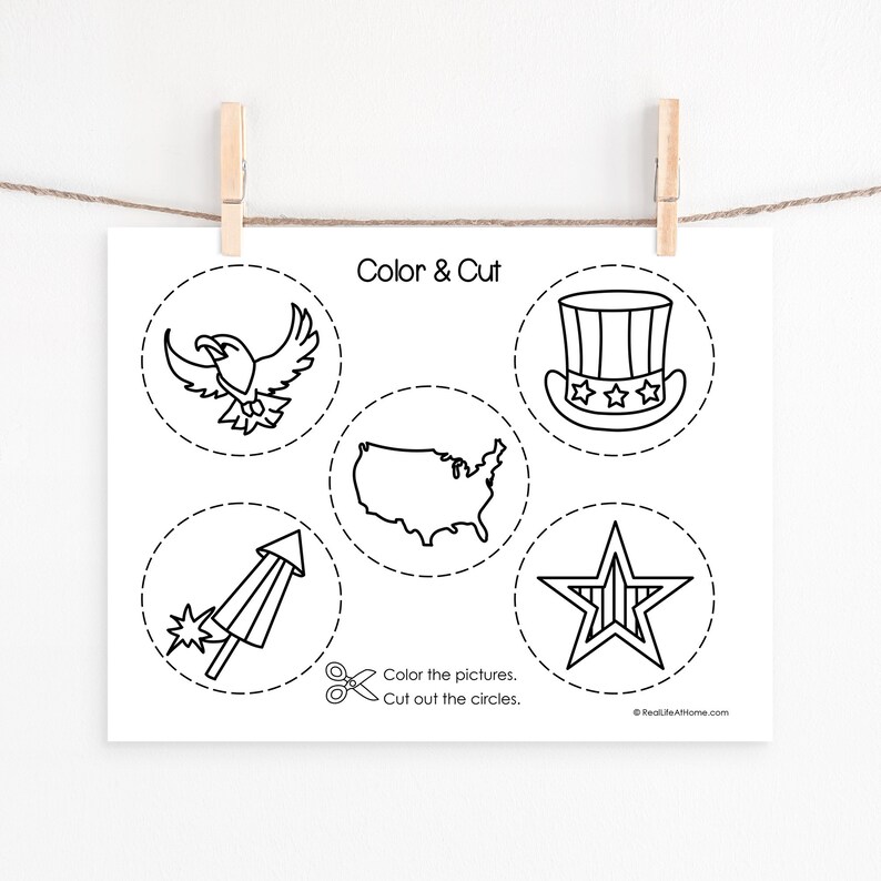 4th of July Fine Motor Skills Packet for Preschool - 1st Grade (united ...