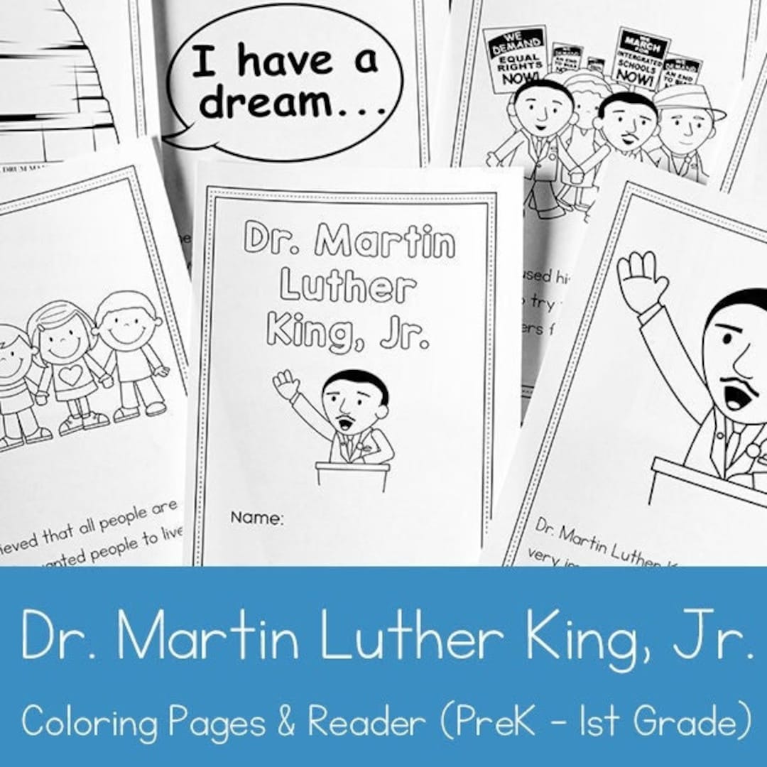 Dr. Martin Luther King, Jr. Coloring Book and Reader for Preschool ...