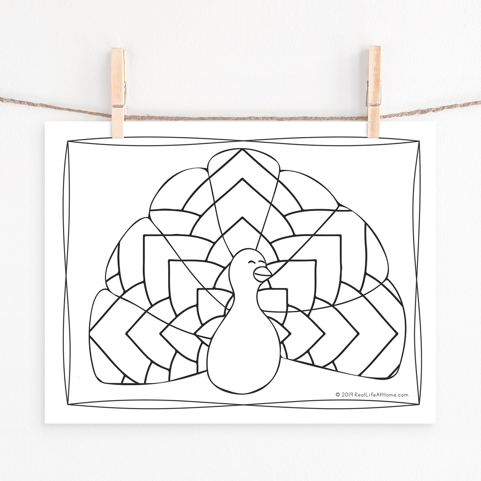 Turkey Coloring Pages Packet With 15 Intricate Designs for Coloring ...