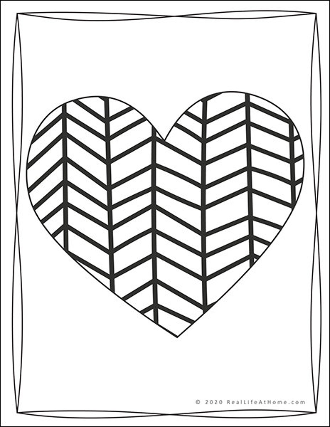 23 Intricate Heart Design Coloring Pages Packet - Perfect for Valentine ...