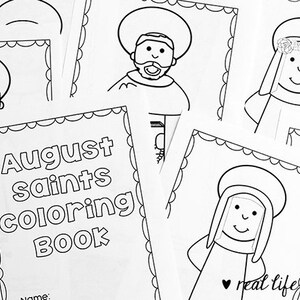12 Catholic Saints Coloring Books for the Whole Year (bundle) - Etsy