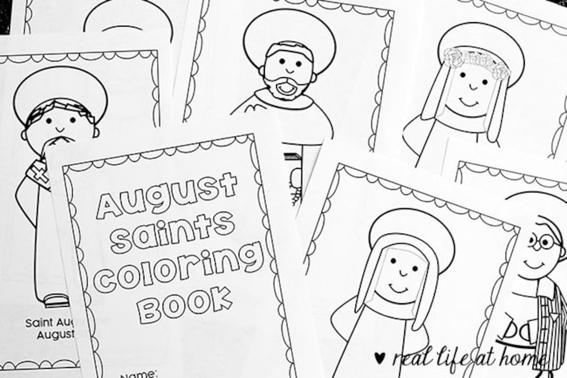 12 Catholic Saints Coloring Books for the Whole Year (bundle) - Etsy