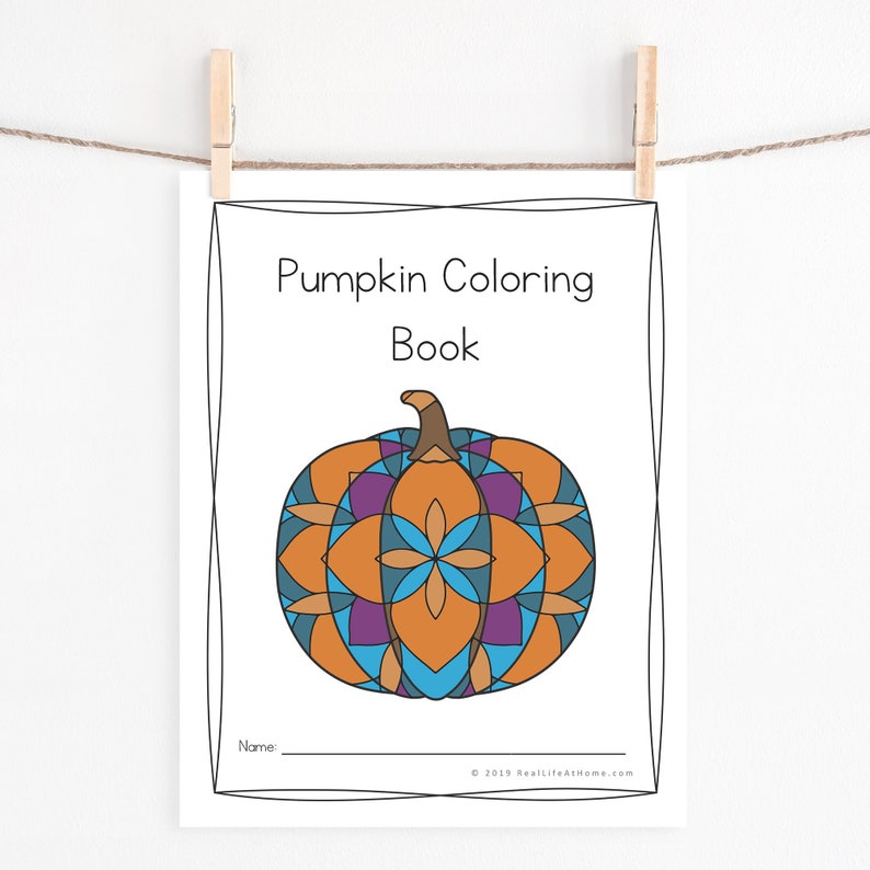 Pumpkin Coloring Pages Packet With Intricate Designs for Coloring - 13 ...