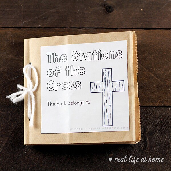 Stations of the Cross for Kids: 5 Booklet Variations coloring ...