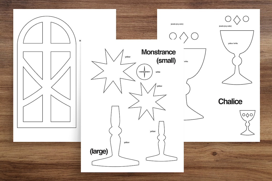 First Communion Prep and First Communion Banner Patterns Packet ...