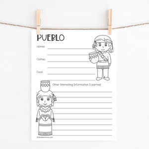 Native American Tribes Report Pages Packet (native American Notebooking ...