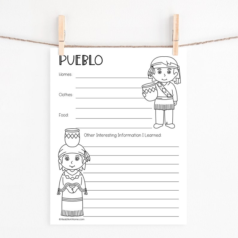 Native American Tribes Report Pages Packet (native American Notebooking ...