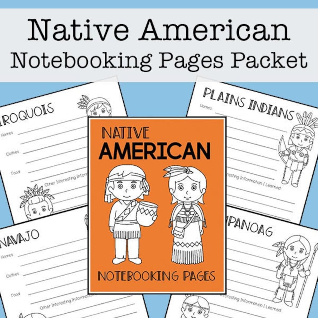 Native American Tribes Report Pages Packet (native American Notebooking ...
