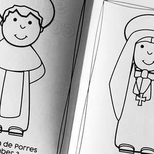 Catholic Saints Coloring Book for November - Etsy