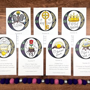 O Antiphons Advent Display Cards and Ornaments Packet for Kids and ...