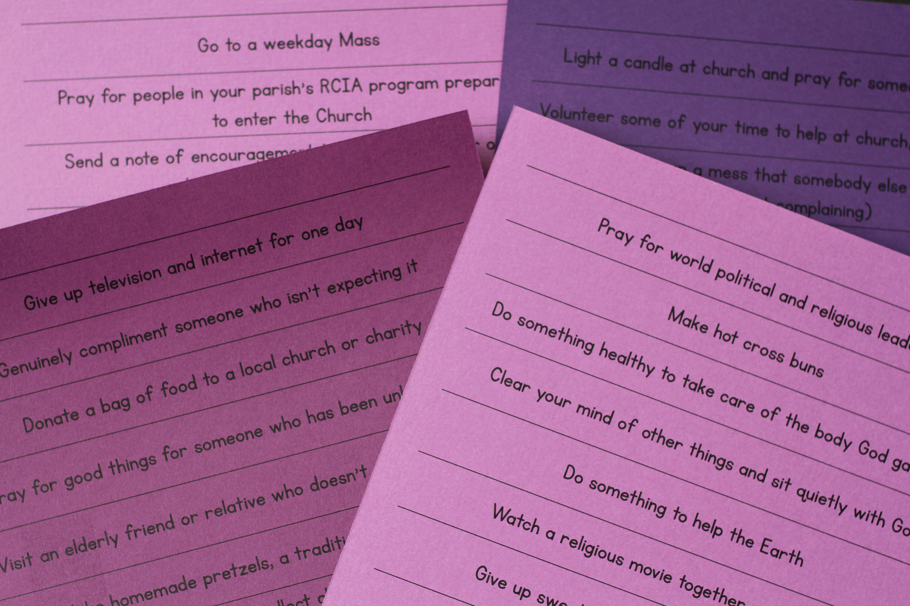 Lent Paper Chain Printable Project for Kids and Families - Etsy