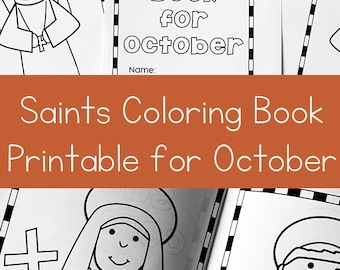 Catholic Saints Coloring Book for November - Etsy