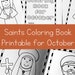 Catholic Saints Coloring Book for October - Etsy
