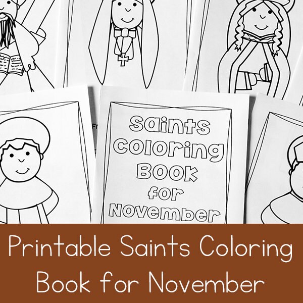 Catholic Saints Coloring Book for November - Etsy