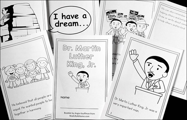 Dr. Martin Luther King, Jr. Coloring Book and Reader for Preschool ...