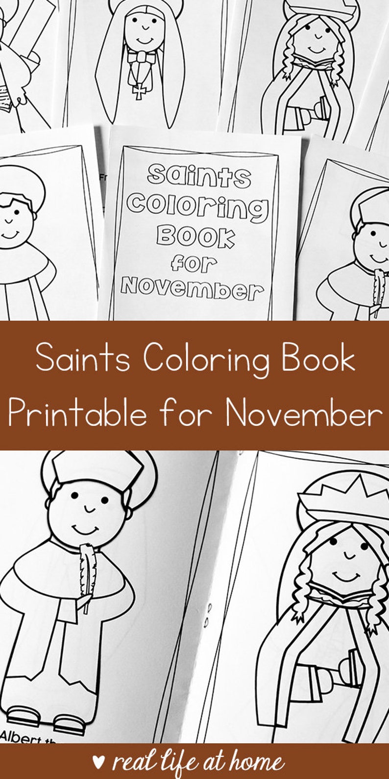Catholic Saints Coloring Book for November - Etsy