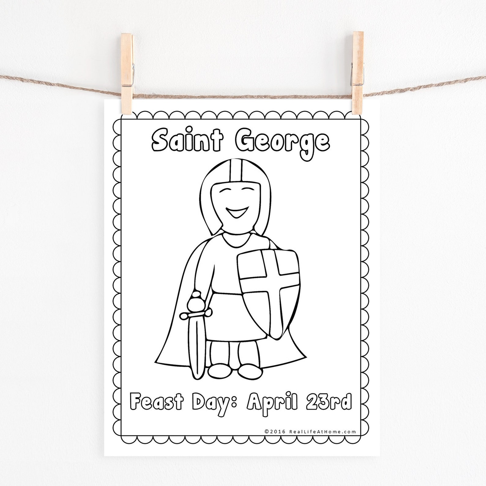 Saint George Printables and Activities Packet - Instant Download - Etsy