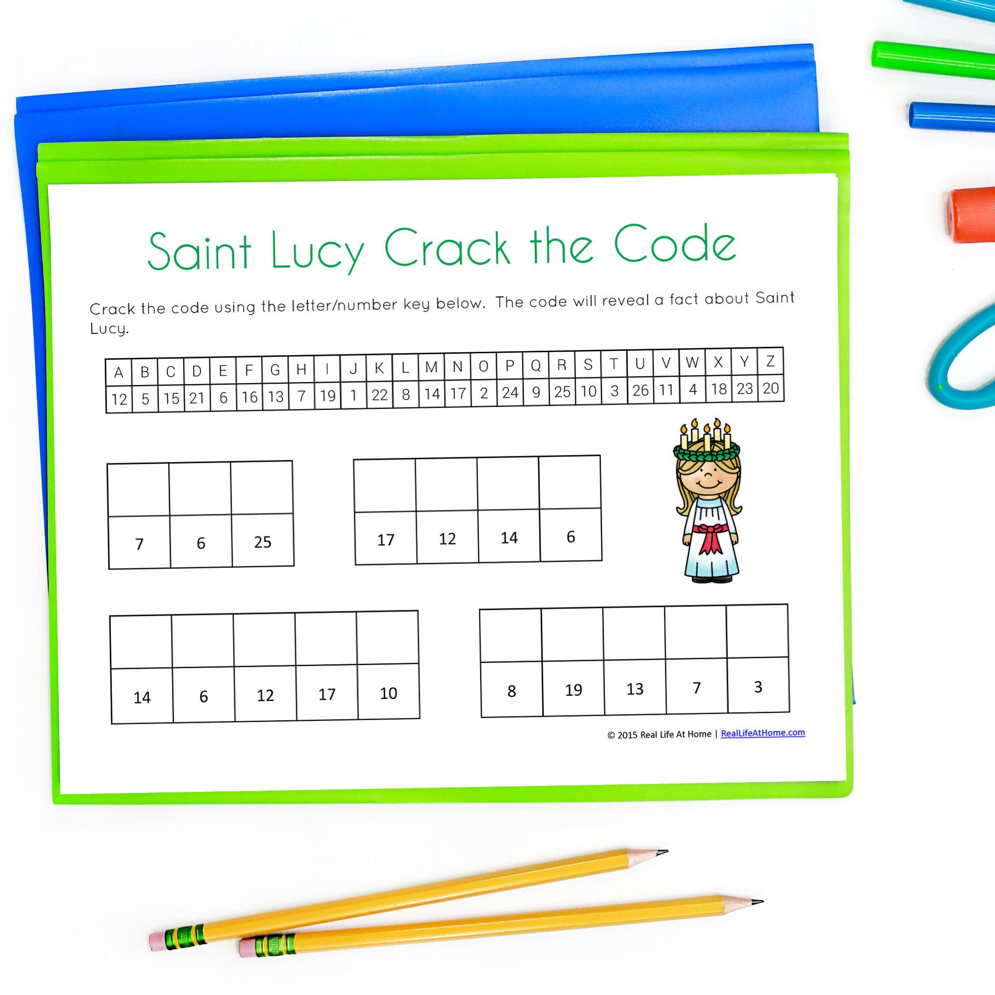 Saint Lucy Printables and Activities Packet - Instant Download - Etsy
