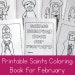 Catholic Saints Coloring Book for February - Etsy