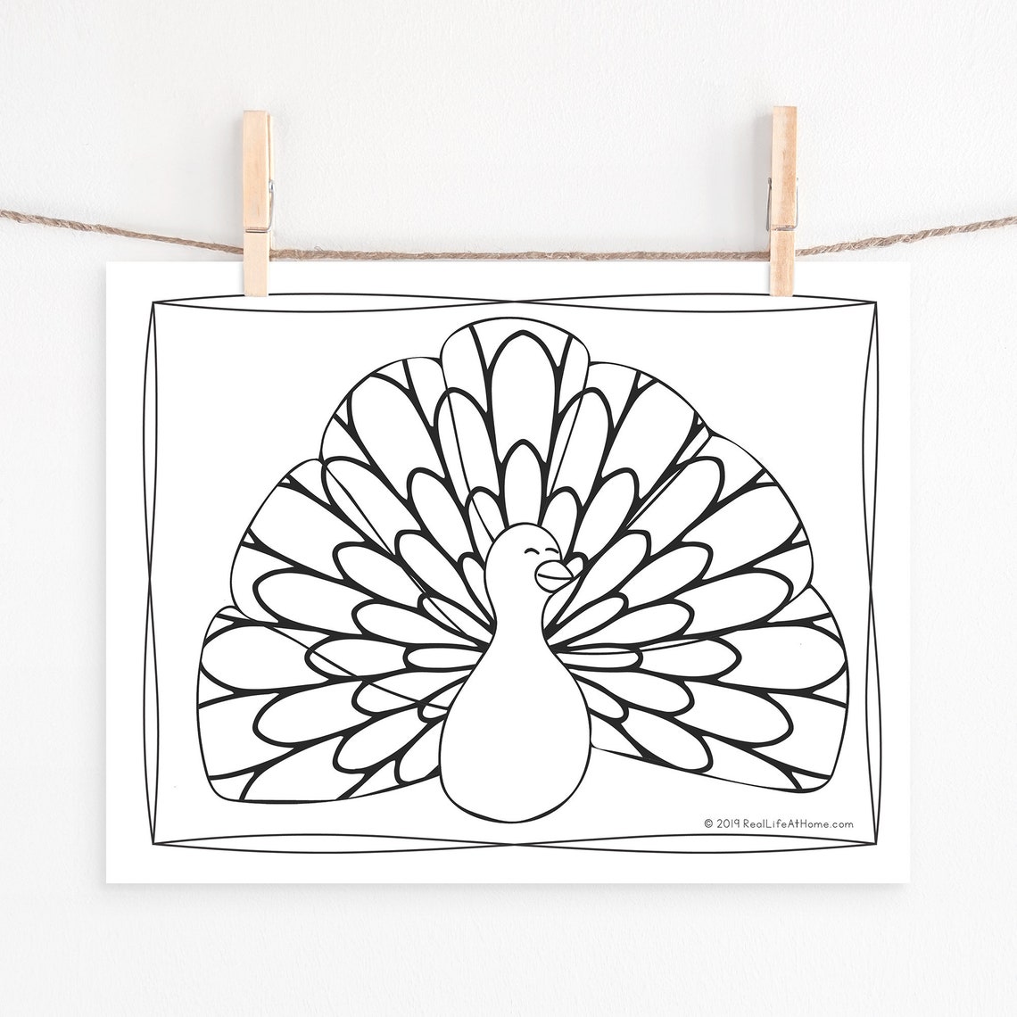 Turkey Coloring Pages Packet With 15 Intricate Designs for Coloring ...