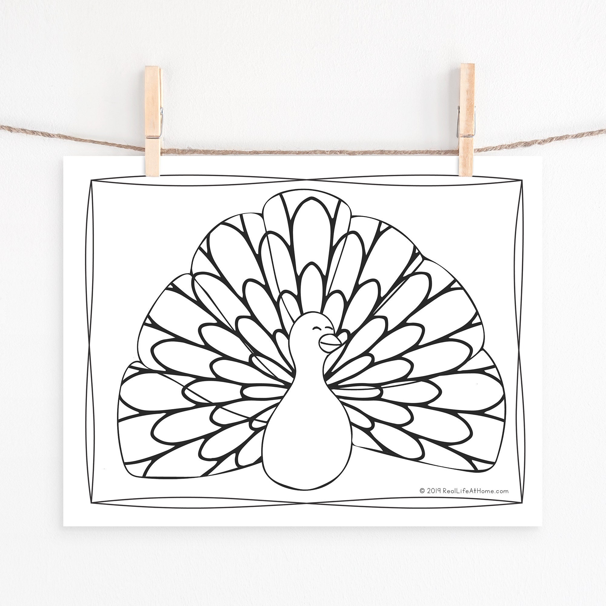 Turkey Coloring Pages Packet With 15 Intricate Designs for Coloring ...