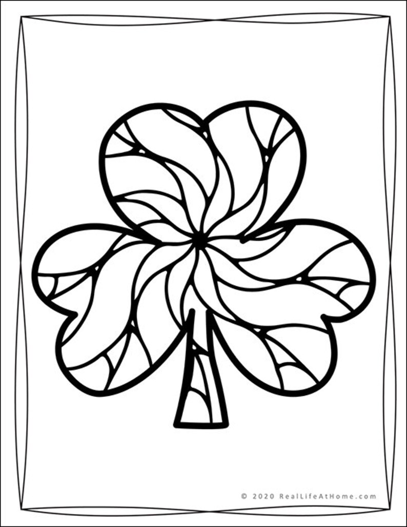 Saint Patrick's Day Coloring Pages (23 Intricate Shamrock Designs for ...