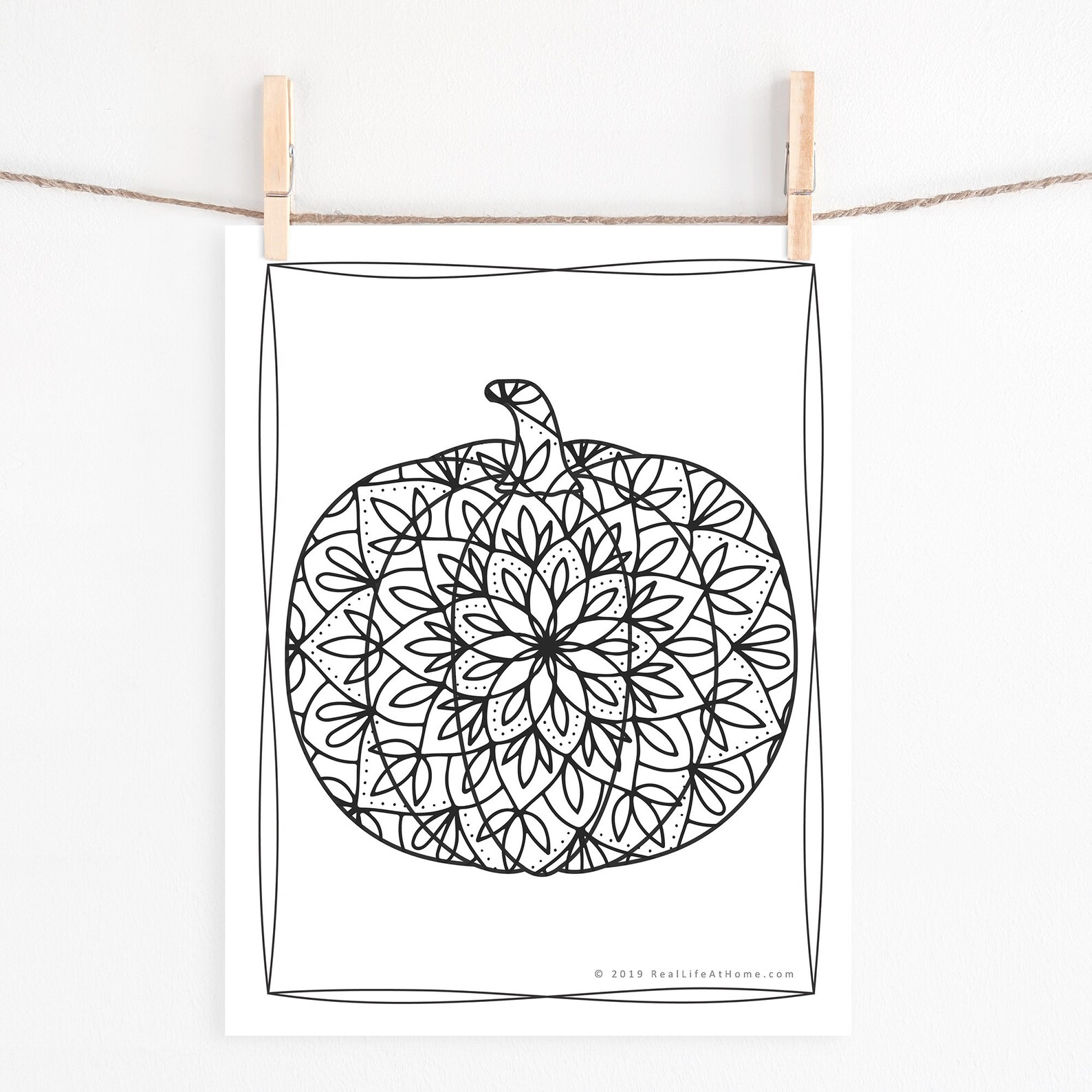 Pumpkin Coloring Pages Packet With Intricate Designs for Coloring - 13 ...