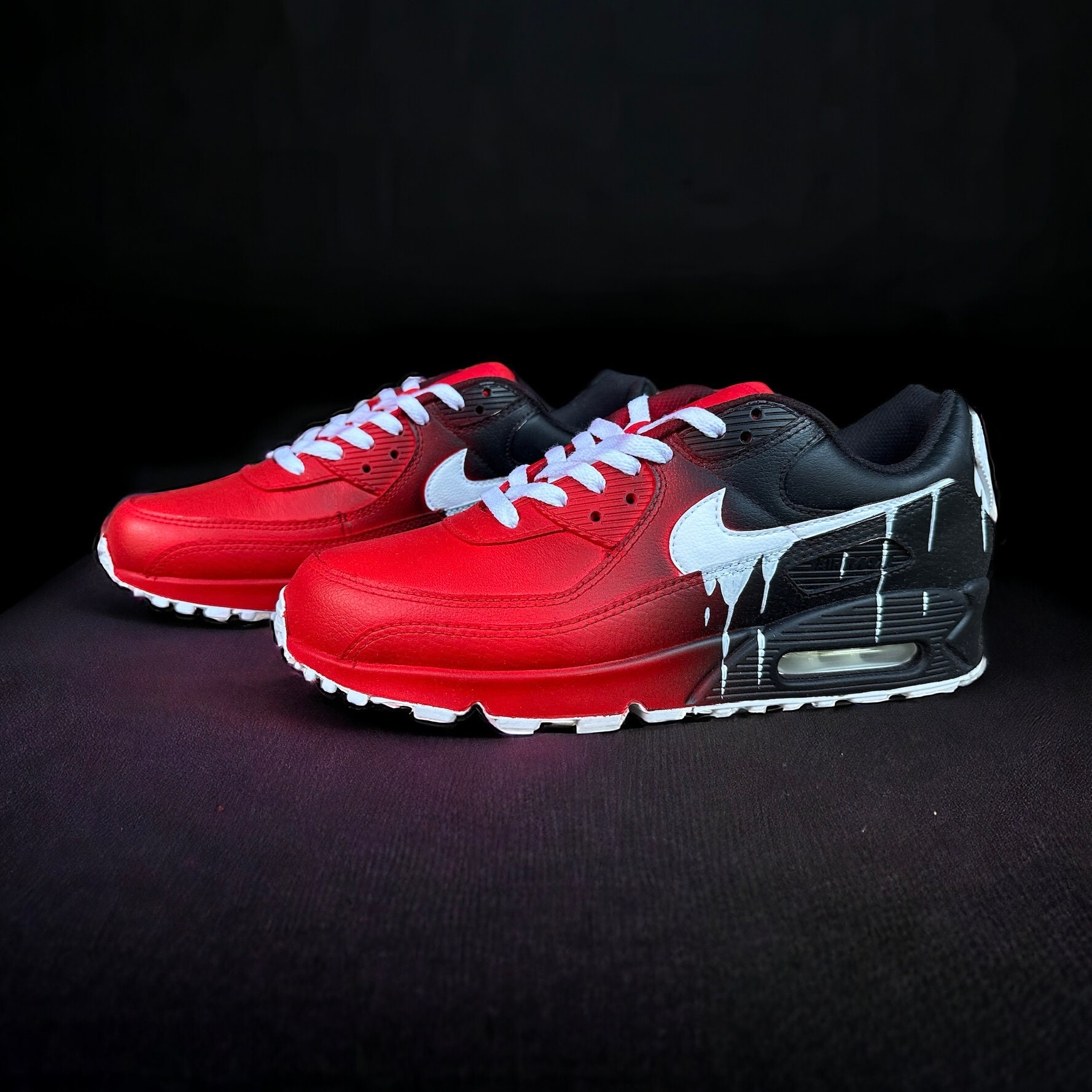 Custom Hand-painted Nike Air Max 90 Sneakers Personalized Artistic ...