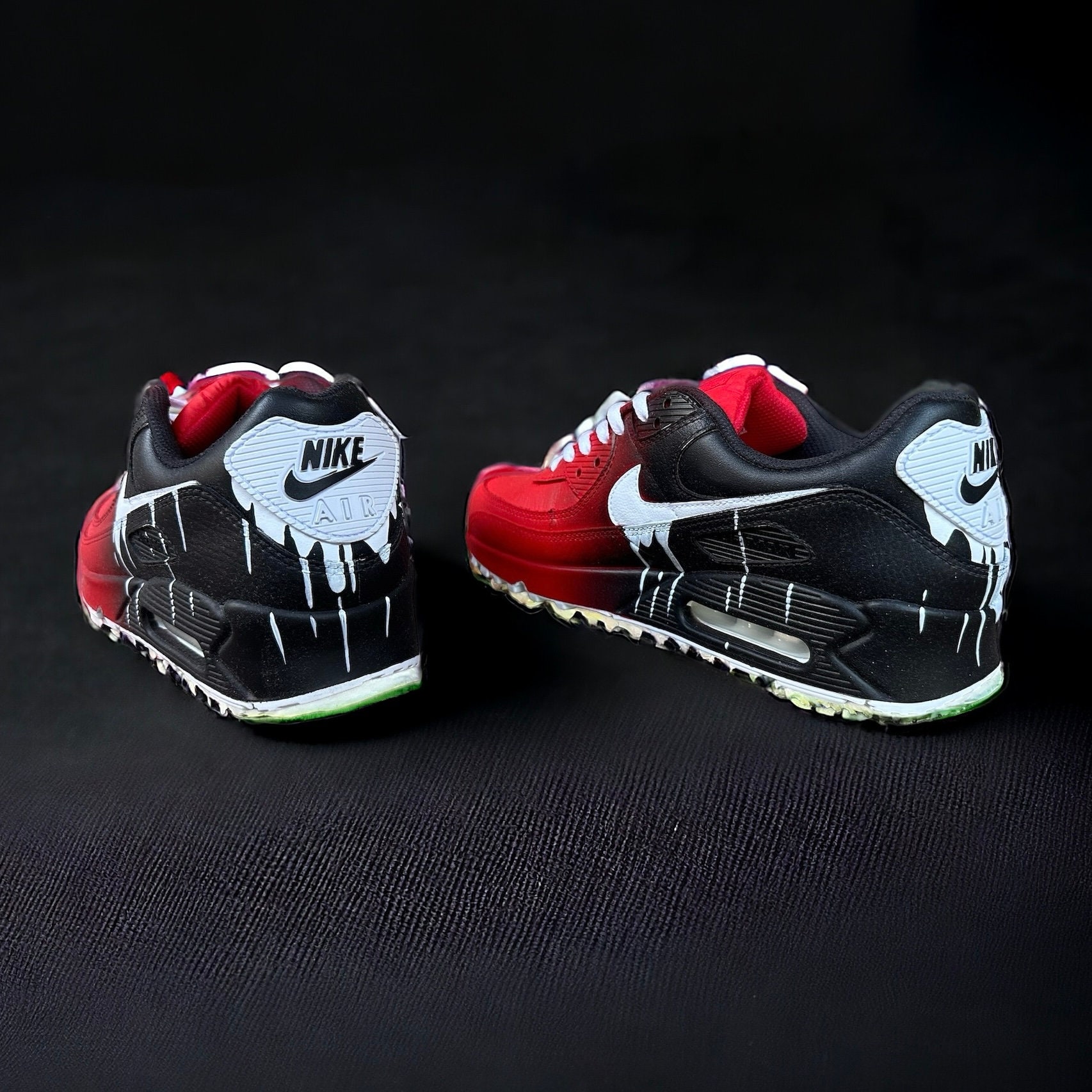 Custom Hand-painted Nike Air Max 90 Sneakers Personalized Artistic ...
