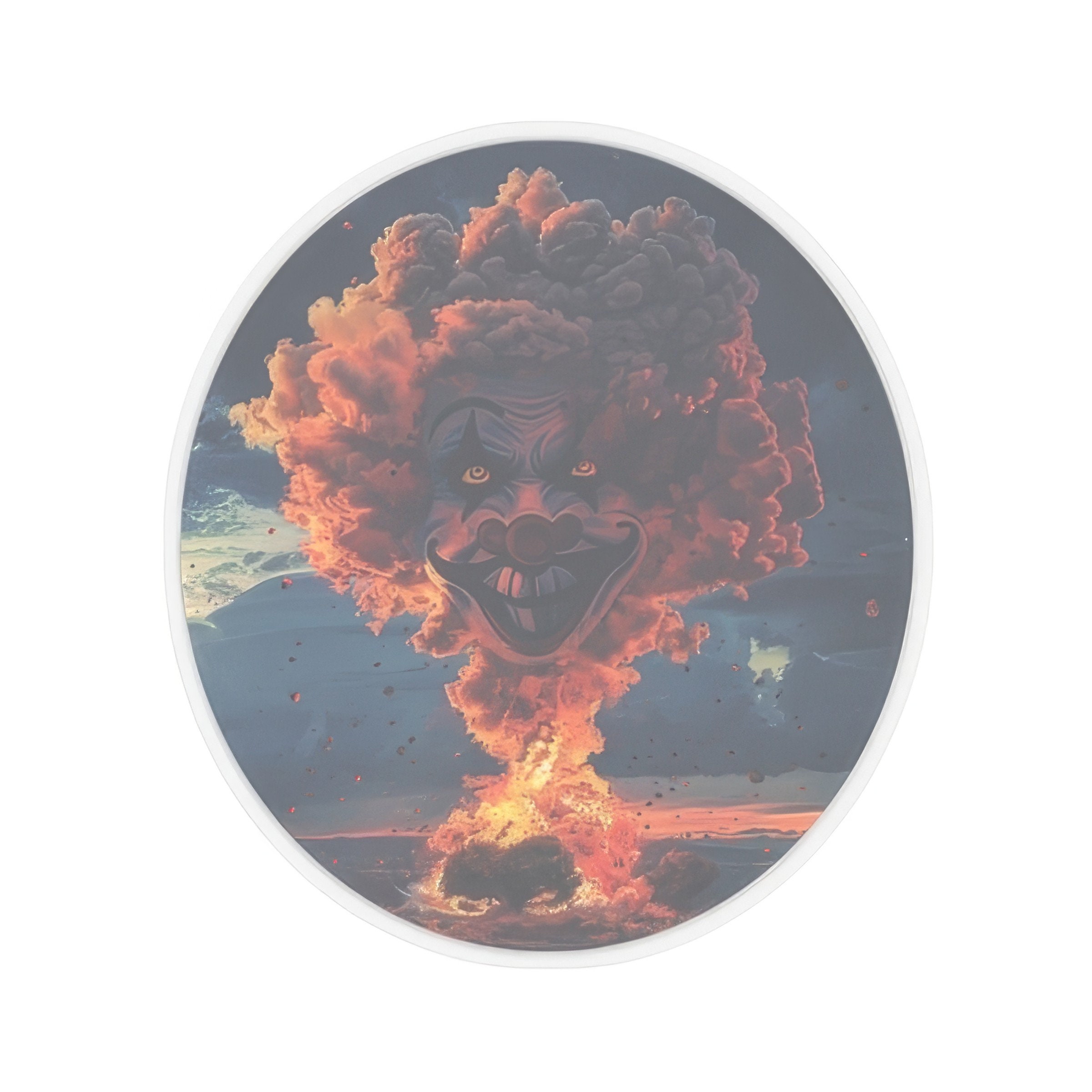 Evil Clown Bomb Kiss-cut Stickers - Etsy