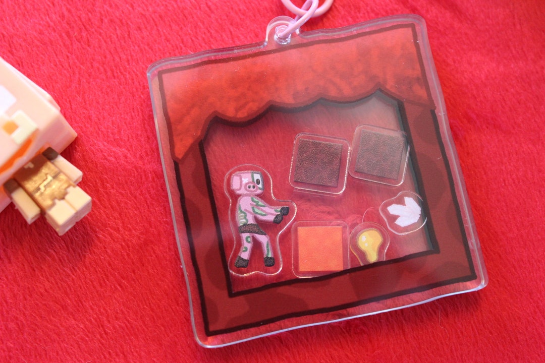 Minecraft Nether Shaker Charm Keychain - Etsy