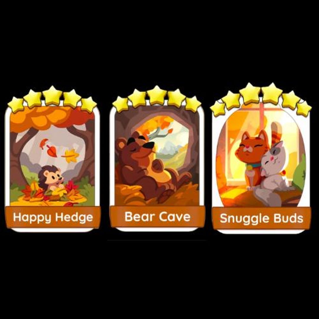 Happy Hedge , Bear Cave and Snuggle Buds 5 & 6 Stars - Digital Stickers ...