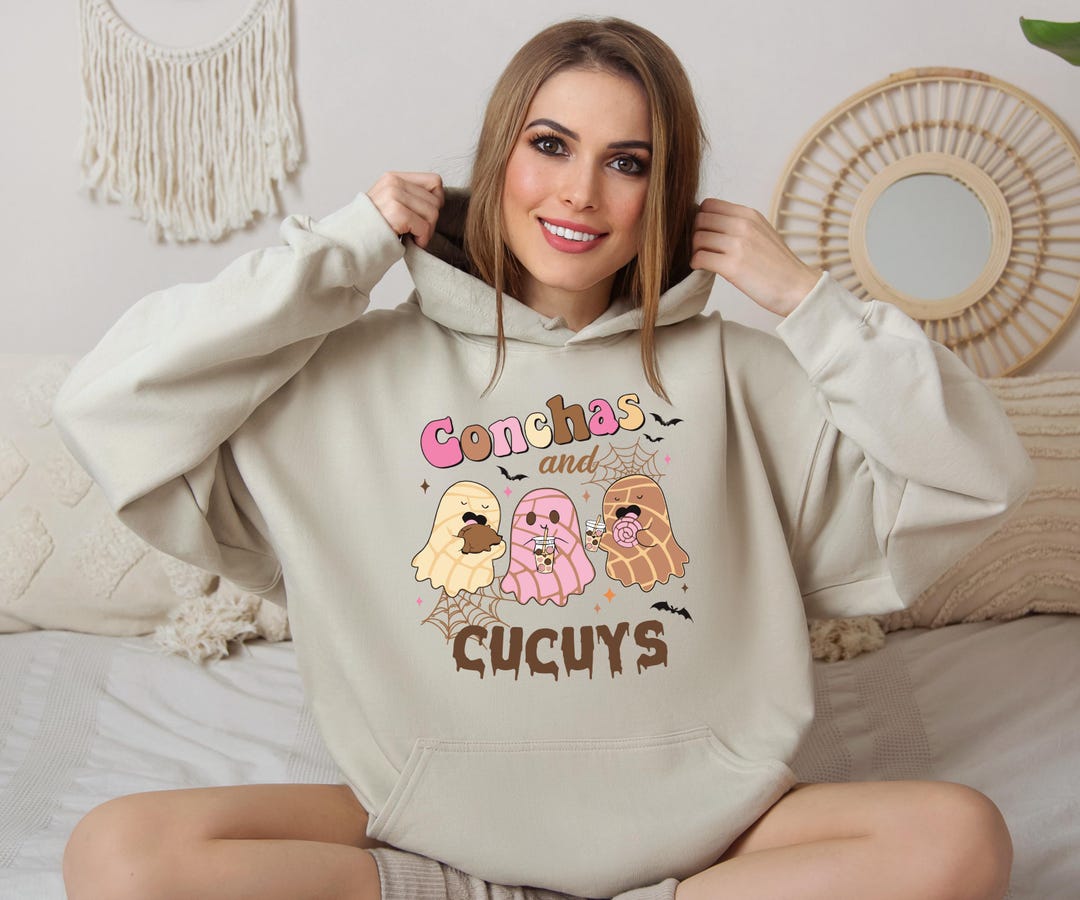 Conchas and Cucuys Sweatshirts, Spooky Conchas Shirts, Mexican Ghost ...