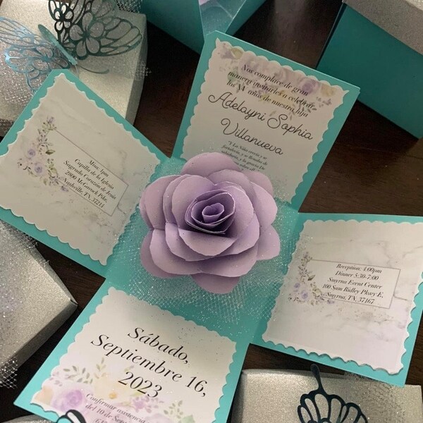 Box Invitation - Etsy