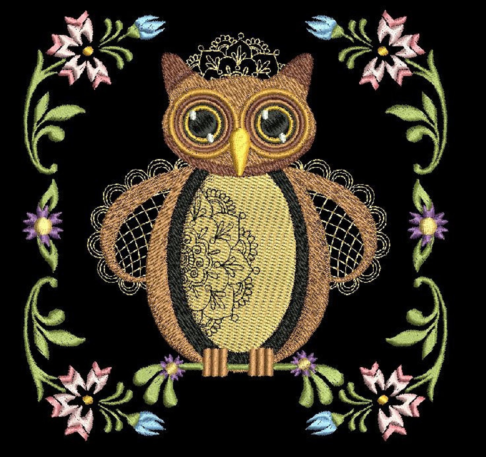 Amazing Owls Machine Embroidery Set - Etsy