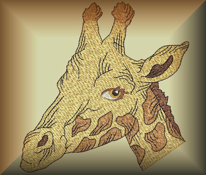 Realistic Giraffes Machine Embroidery Designs - Etsy