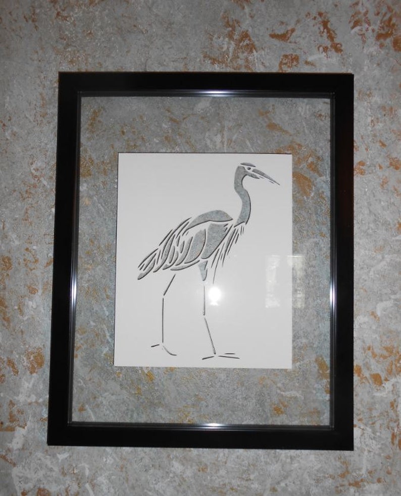 Beautiful Crane Cut Out Svg File - Etsy