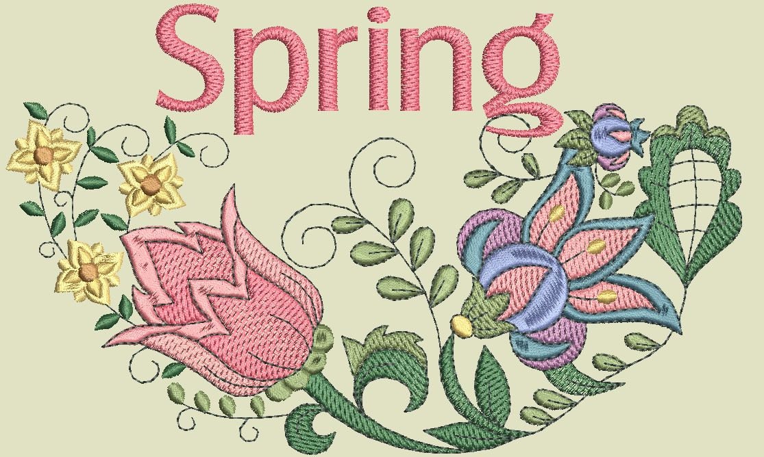 Splendor of Spring Embroidery Designs - Etsy