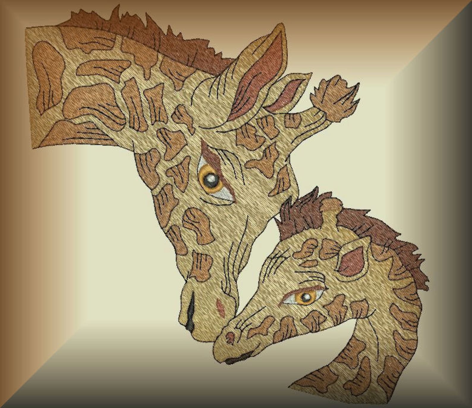 Realistic Giraffes Machine Embroidery Designs - Etsy