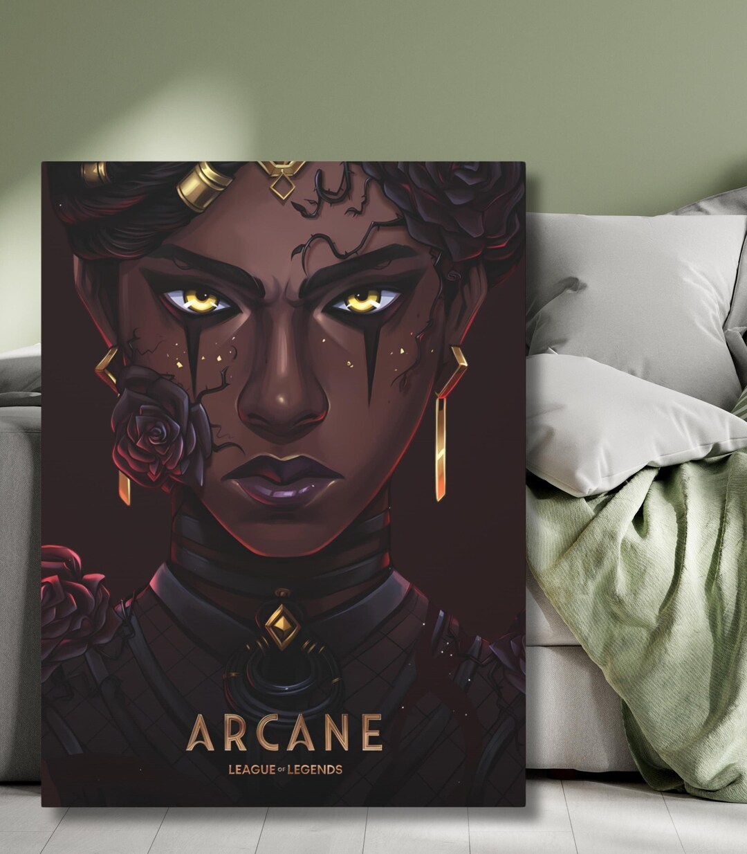 Arcane Style Canvas Mel Medarda Inspired Canvas Mel Arcane Fan Poster ...