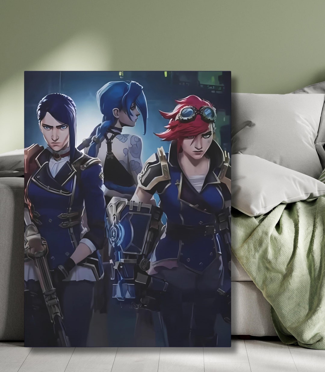 Arcane Style Poster Arcane Champions Inspired Canvas Zaun Characters ...