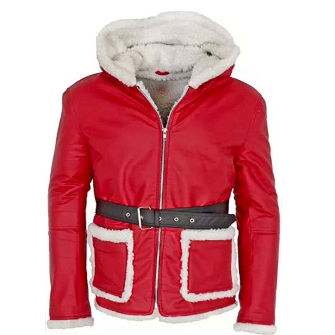 Santa Claus Huddie Shearling Jacket for Christmas Chronicles Santa ...