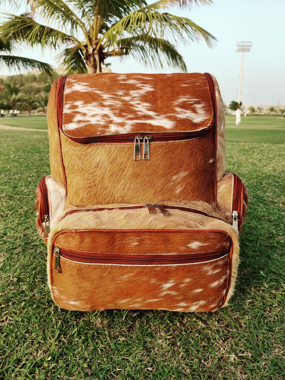 Genuine Handmade Cowhide Leather Backpack | Patchwork Western Rucksack ...