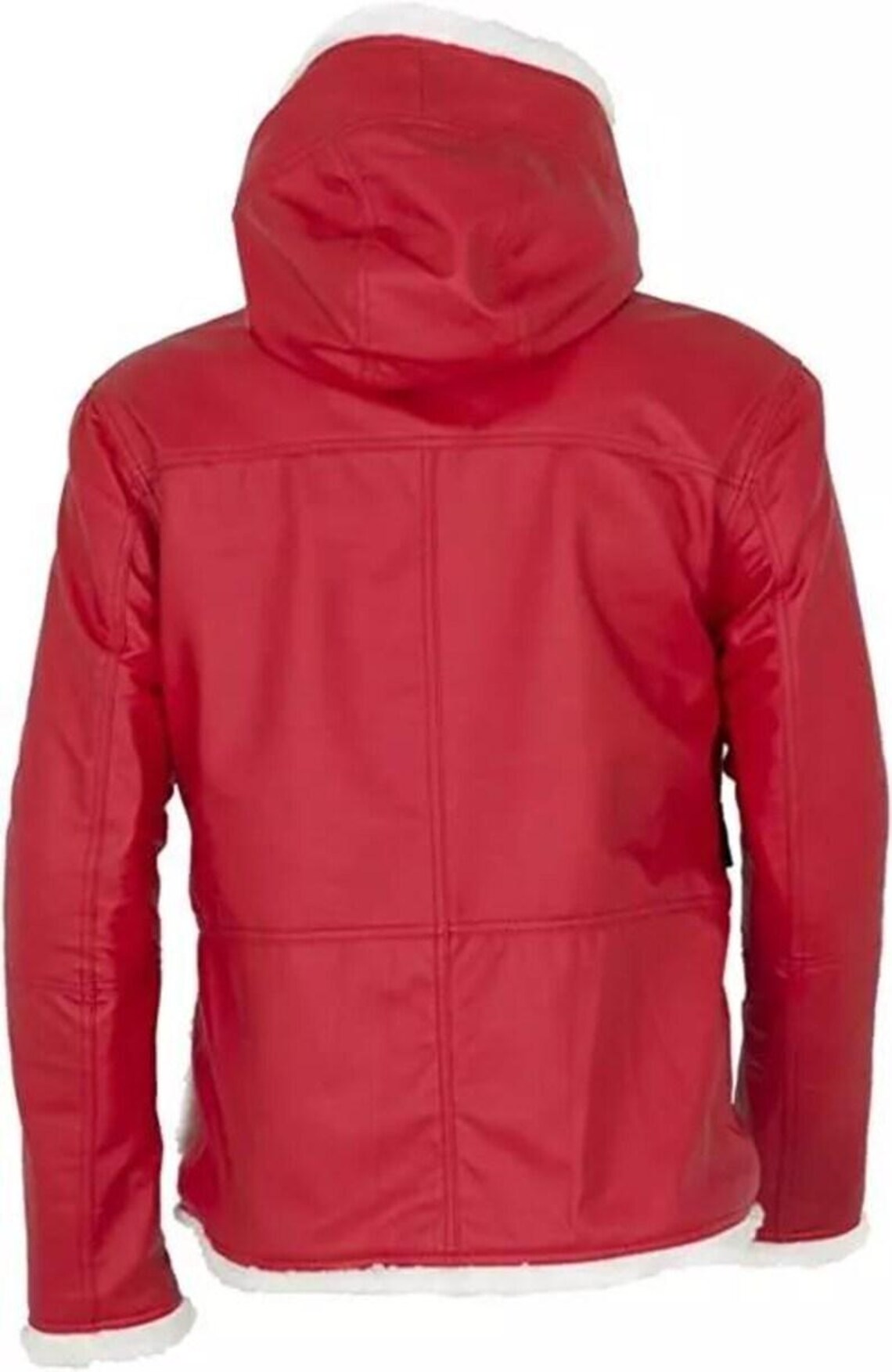 Santa Claus Faux Shearling Hoodie Jacket - Christmas Cosplay - Etsy