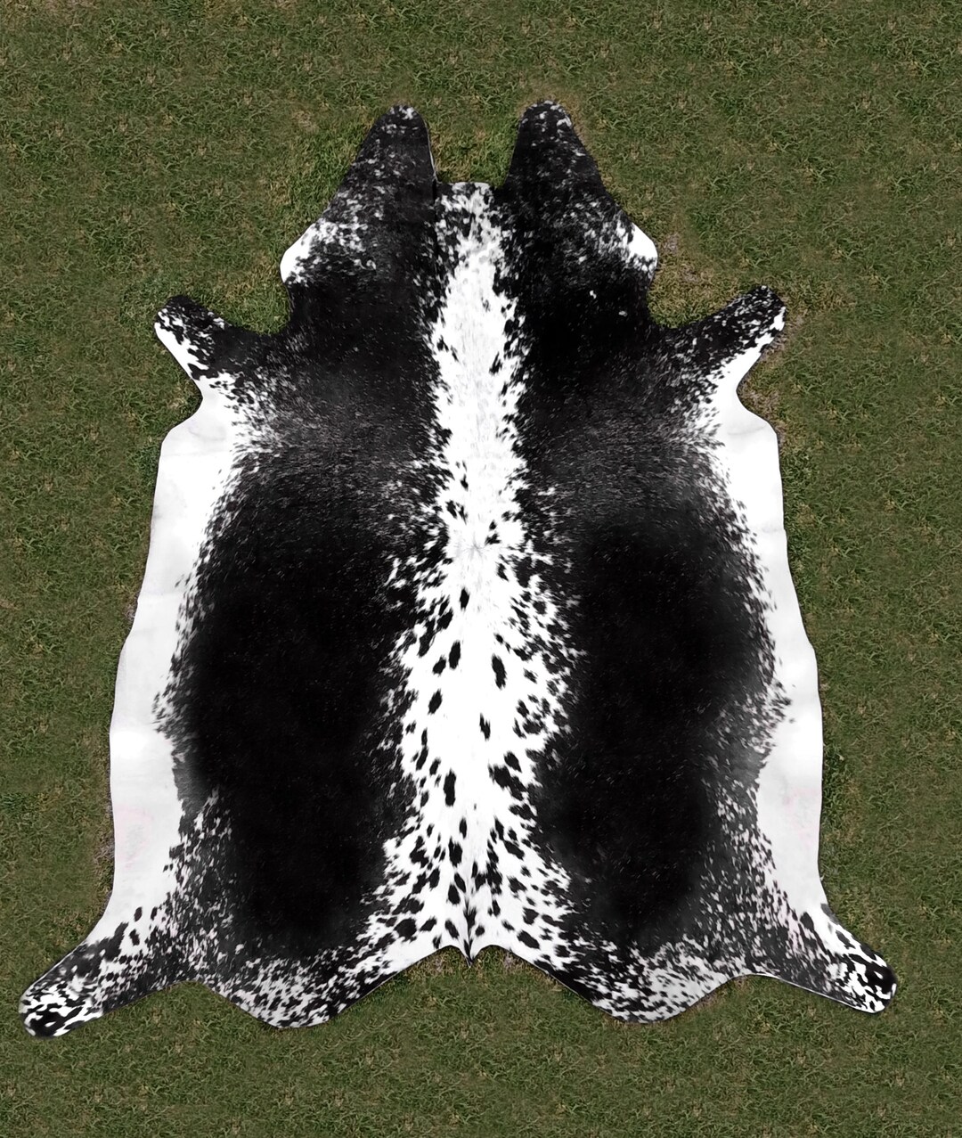 Brazilian Tricolor Cowhide Rug for Home Decor Hair on Leather Cowskin ...