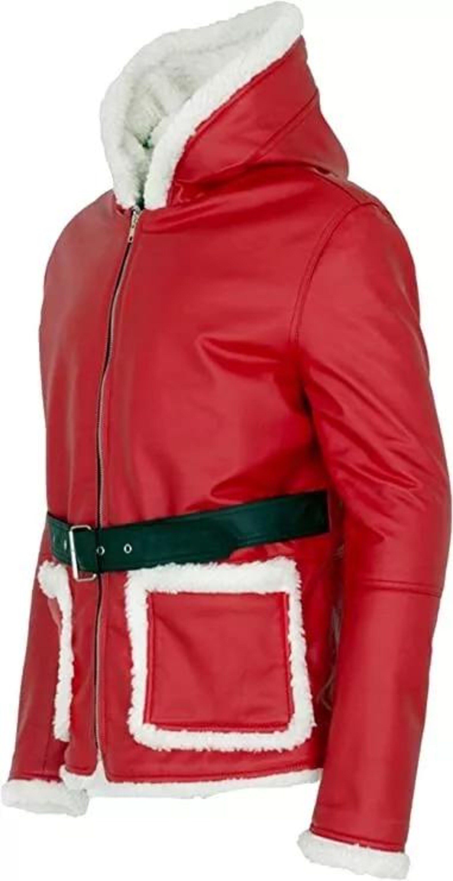 Santa Claus Huddie Shearling Jacket for Christmas Chronicles Santa ...